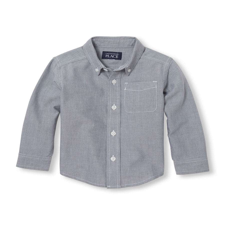 Toddler Boys Uniform Long Sleeve Oxford Button-Down Shirt | The ... Toddler Boys Uniform Long Sleeve Oxford Button-Down Shirt | The ...