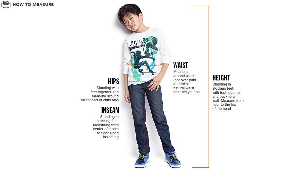 Boys Measuring Guide